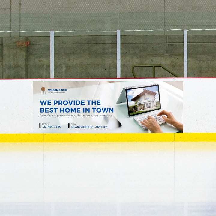 Hockey Board Ads - Custom Rink Board Decals